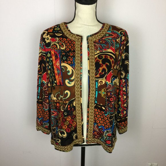 Joan Rivers | Jackets & Coats | Vintage Joan Rivers Blazer Jacket Open ...